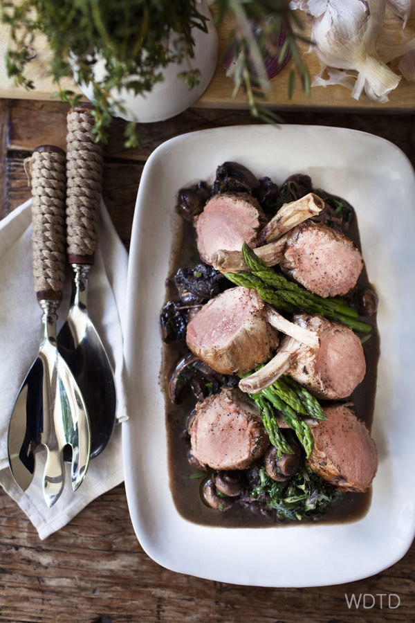 Roast Rack of Veal with Mushroom Ragu | Who Does the Dishes