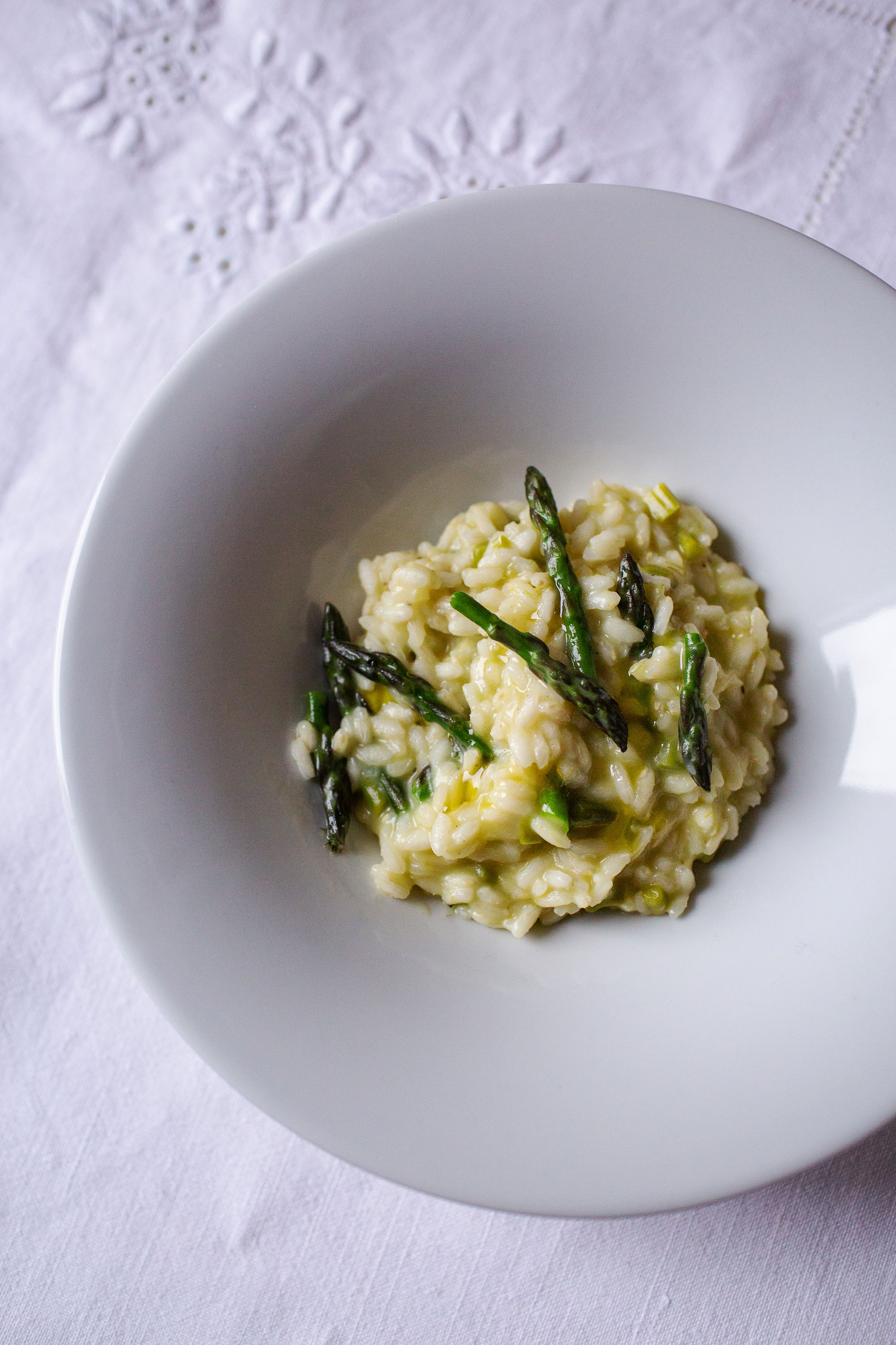 Risotto with Asparagus | Who Does the Dishes